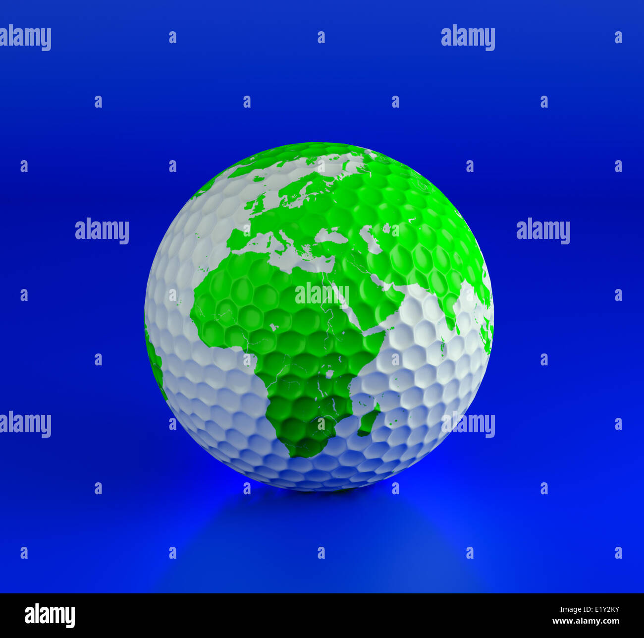 Golf ball golf world earth globe map hi-res stock photography and ...