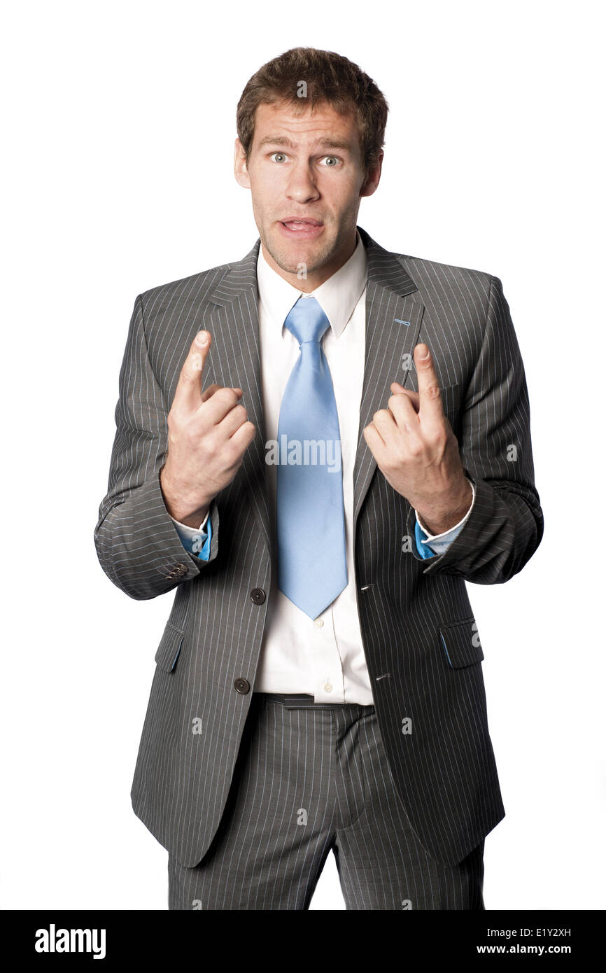 An animated business man Stock Photo - Alamy