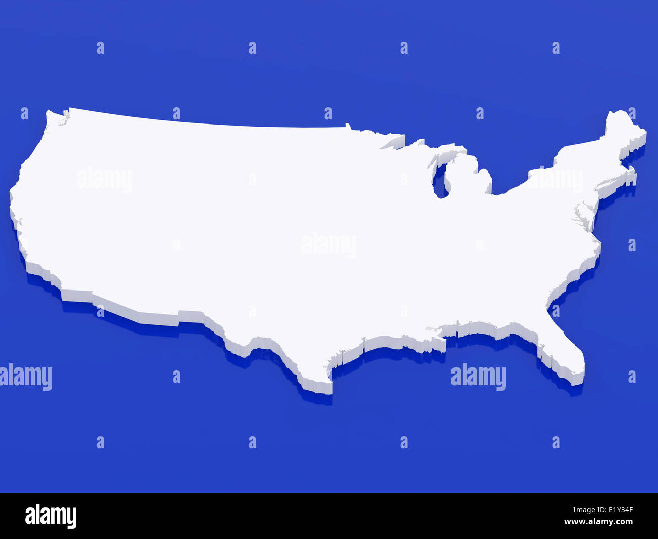 3d map USA Stock Photo - Alamy