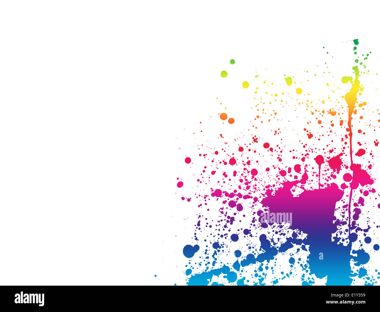 paint splashes background spectrum Stock Photo - Alamy