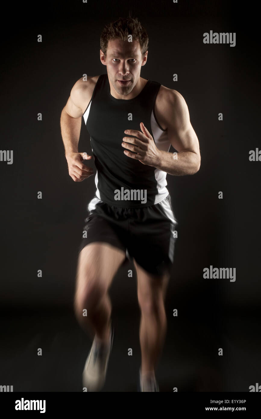 A white young man in fitness training Stock Photo - Alamy