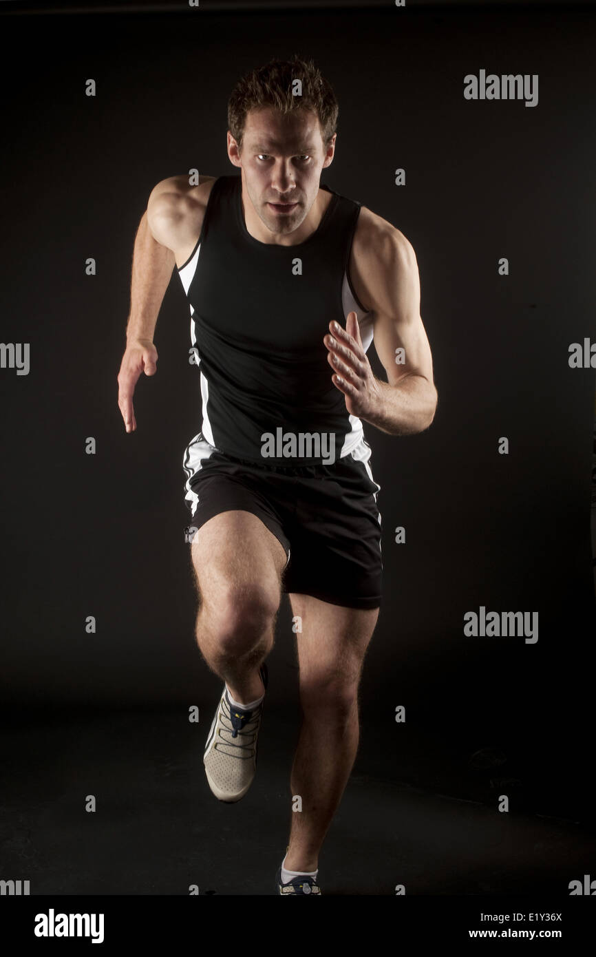 Muscular man in white hi-res stock photography and images - Alamy