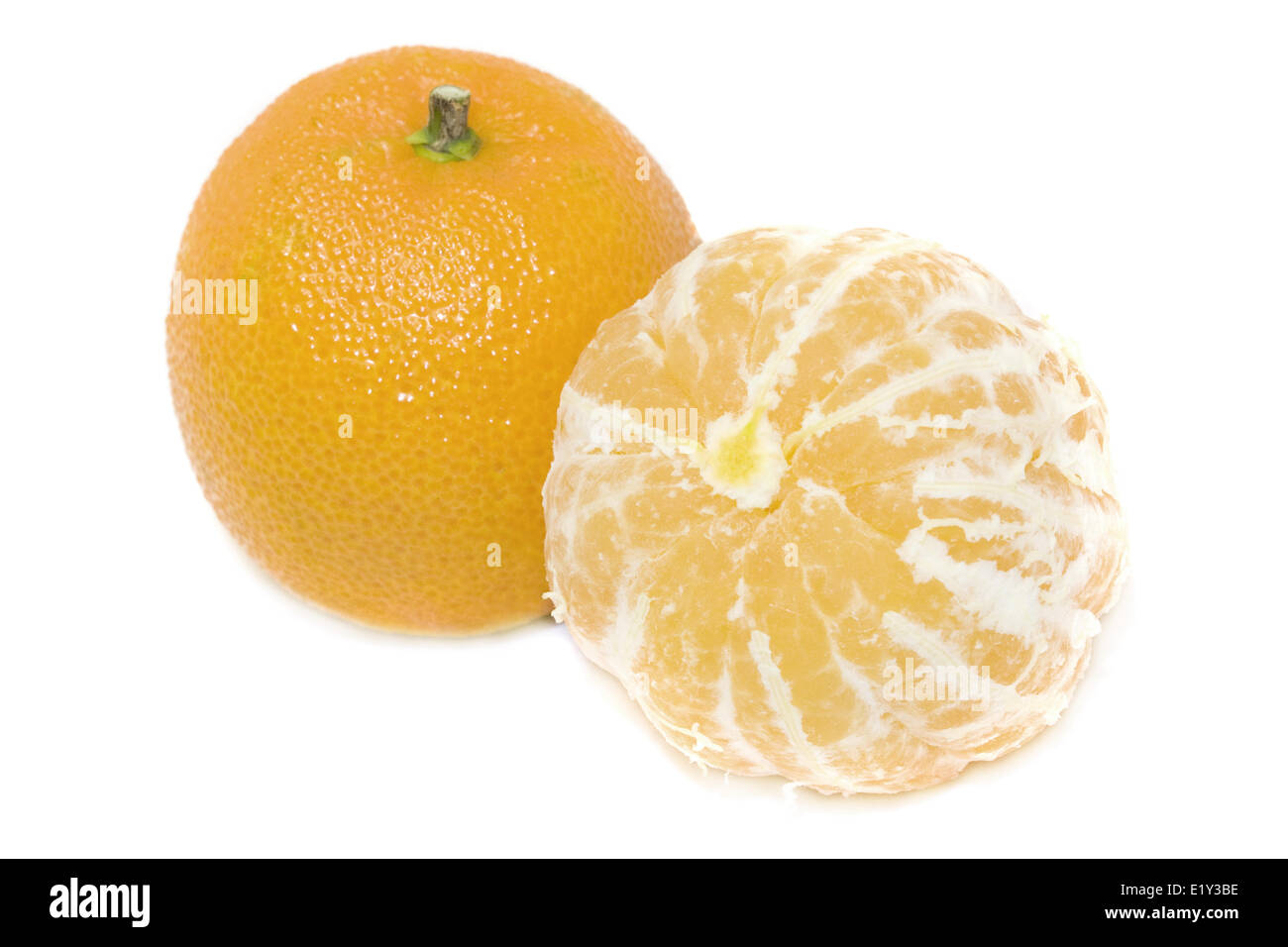 two juicy mandarins Stock Photo - Alamy