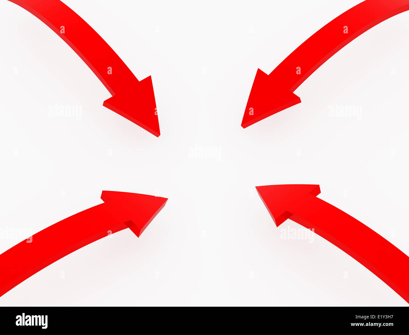 Four arrows logo hi-res stock photography and images - Alamy