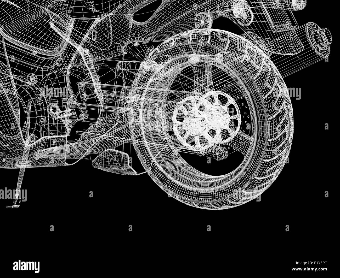 3d bike model Stock Photo - Alamy