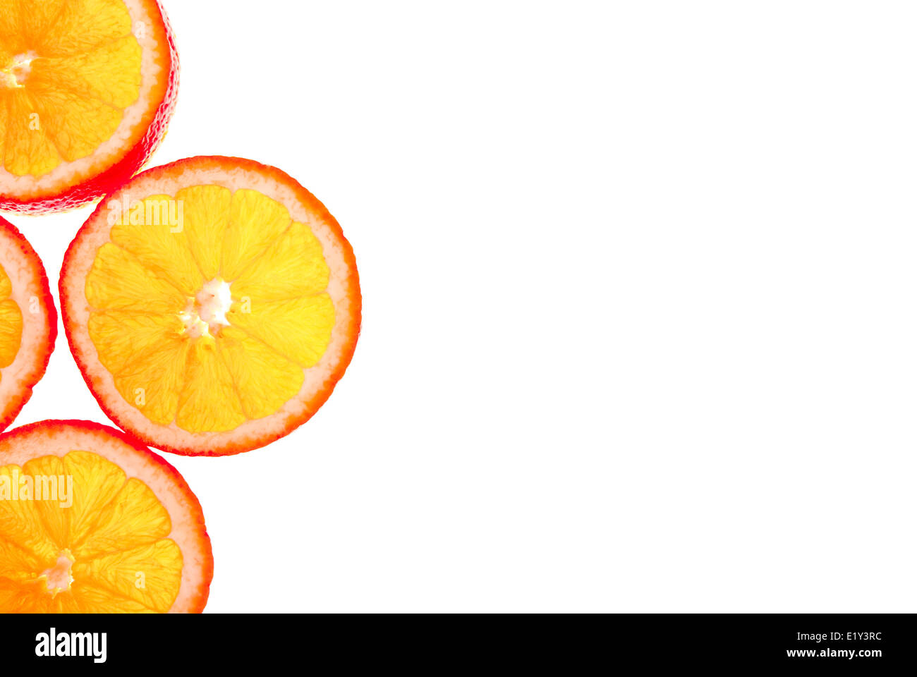 sliced orange background Stock Photo - Alamy