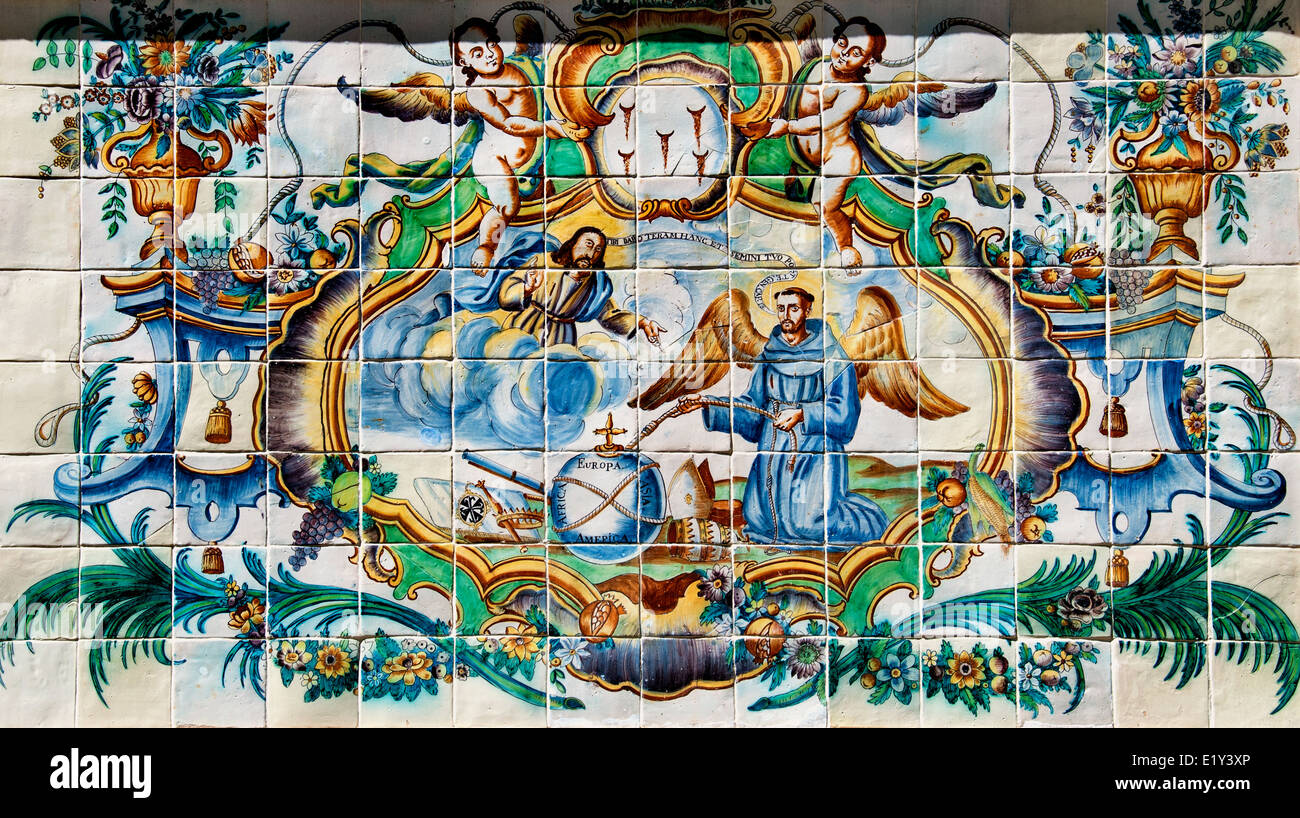 Malaga Spain Catholic Church Christian Ceramic Stock Photo - Alamy