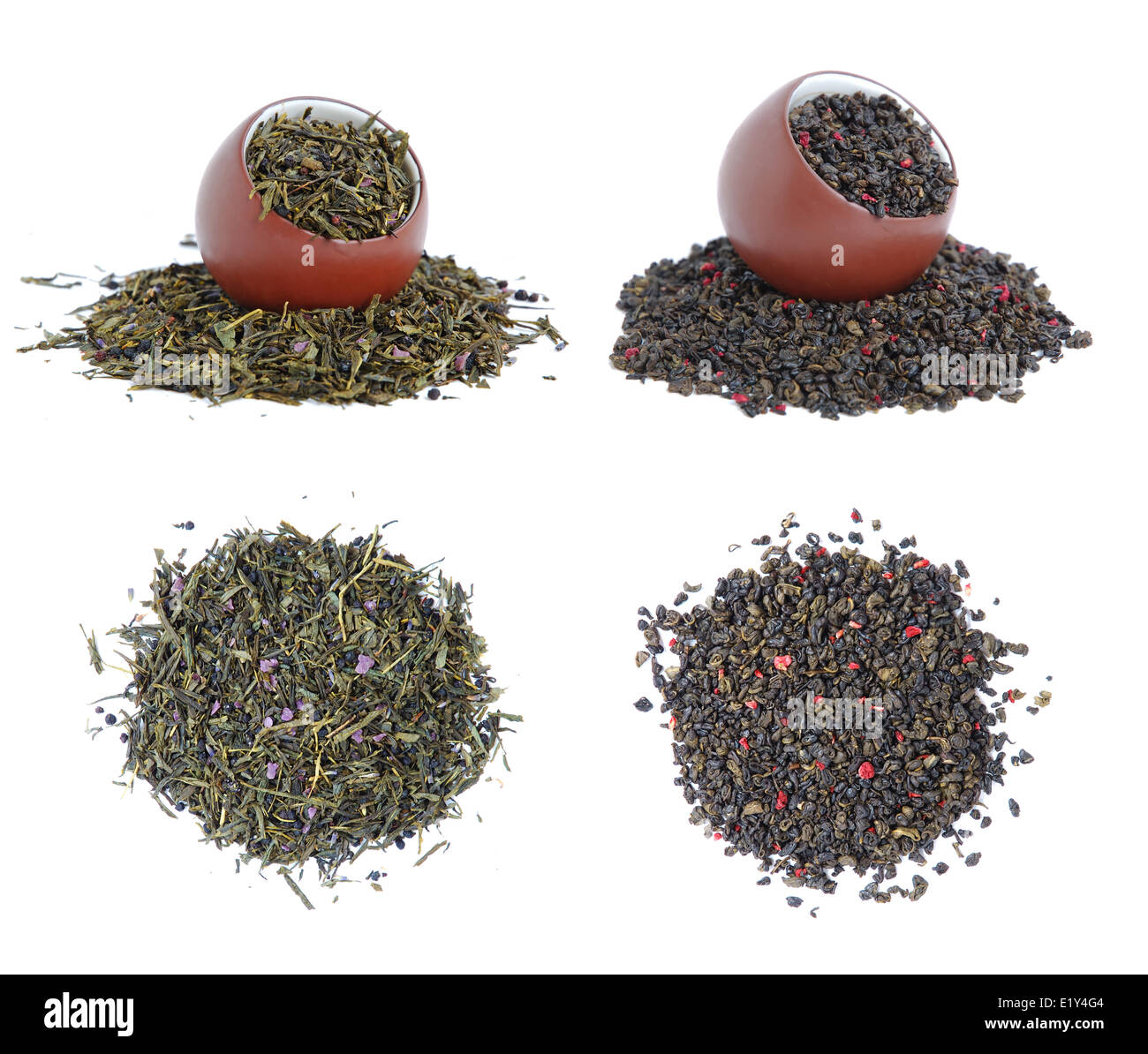 Green herbal tea cups Cut Out Stock Images & Pictures - Alamy