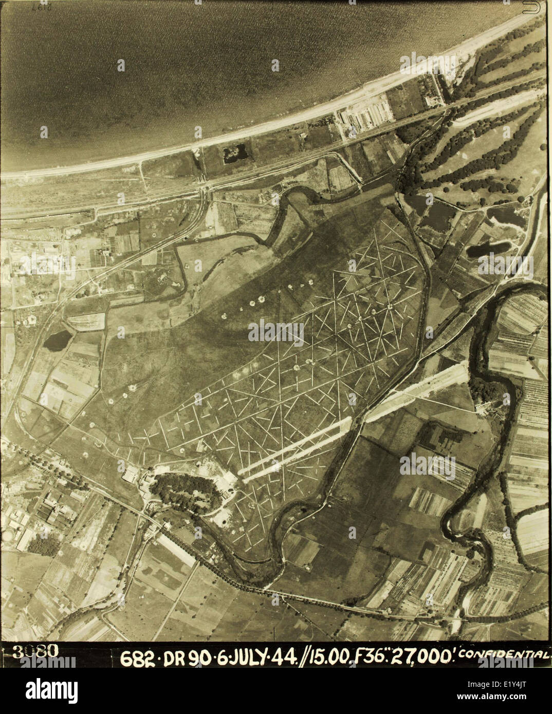 This reconnaissance aerial photo from 1941-1945 captures critical ...