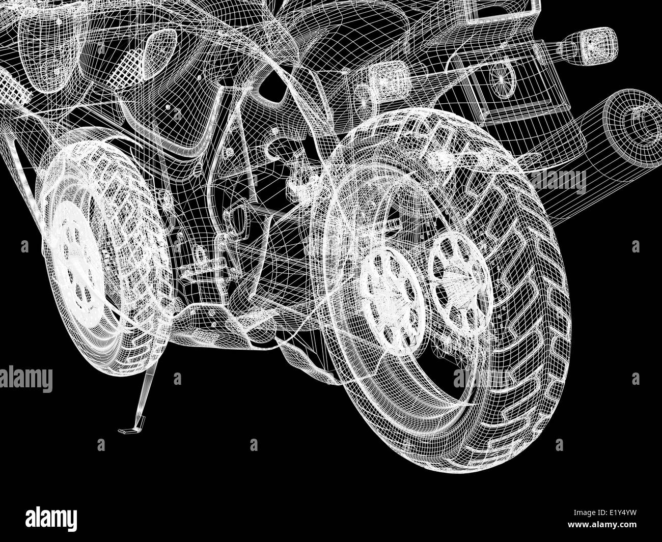 3d bike model Stock Photo - Alamy