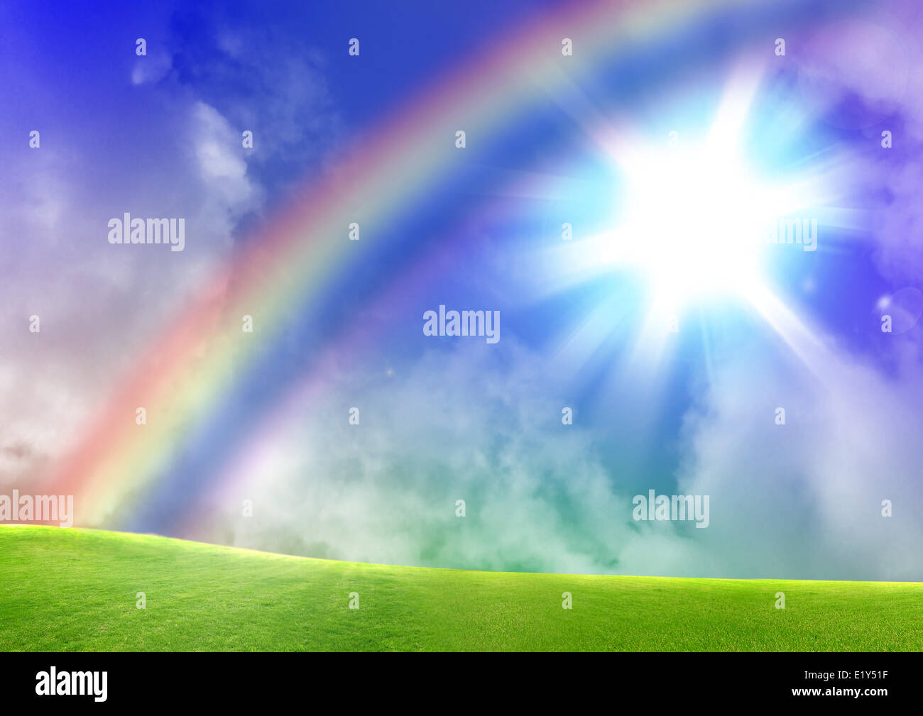 Perfect rainbow hi-res stock photography and images - Alamy