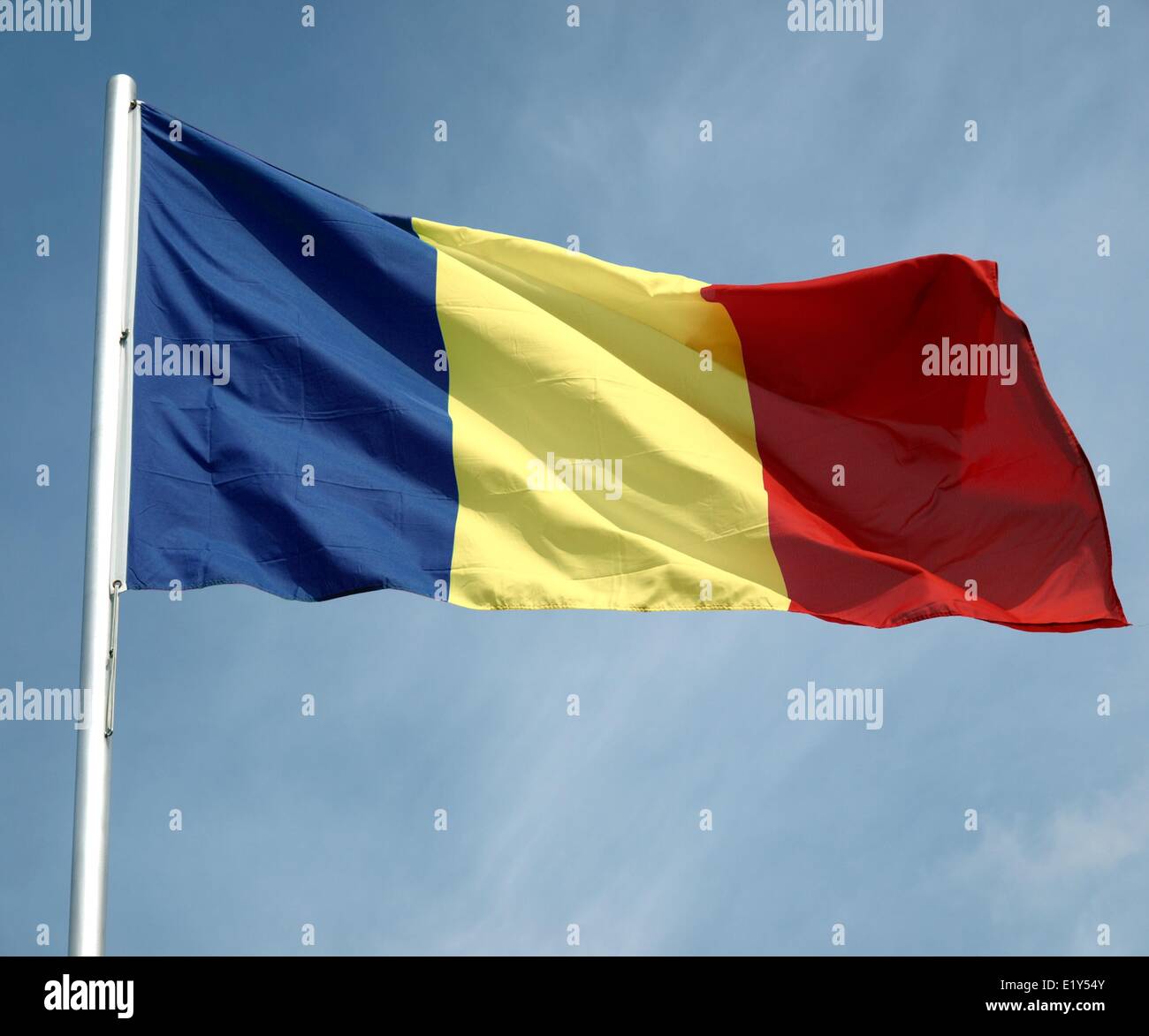 Flag of Chad Stock Photo - Alamy