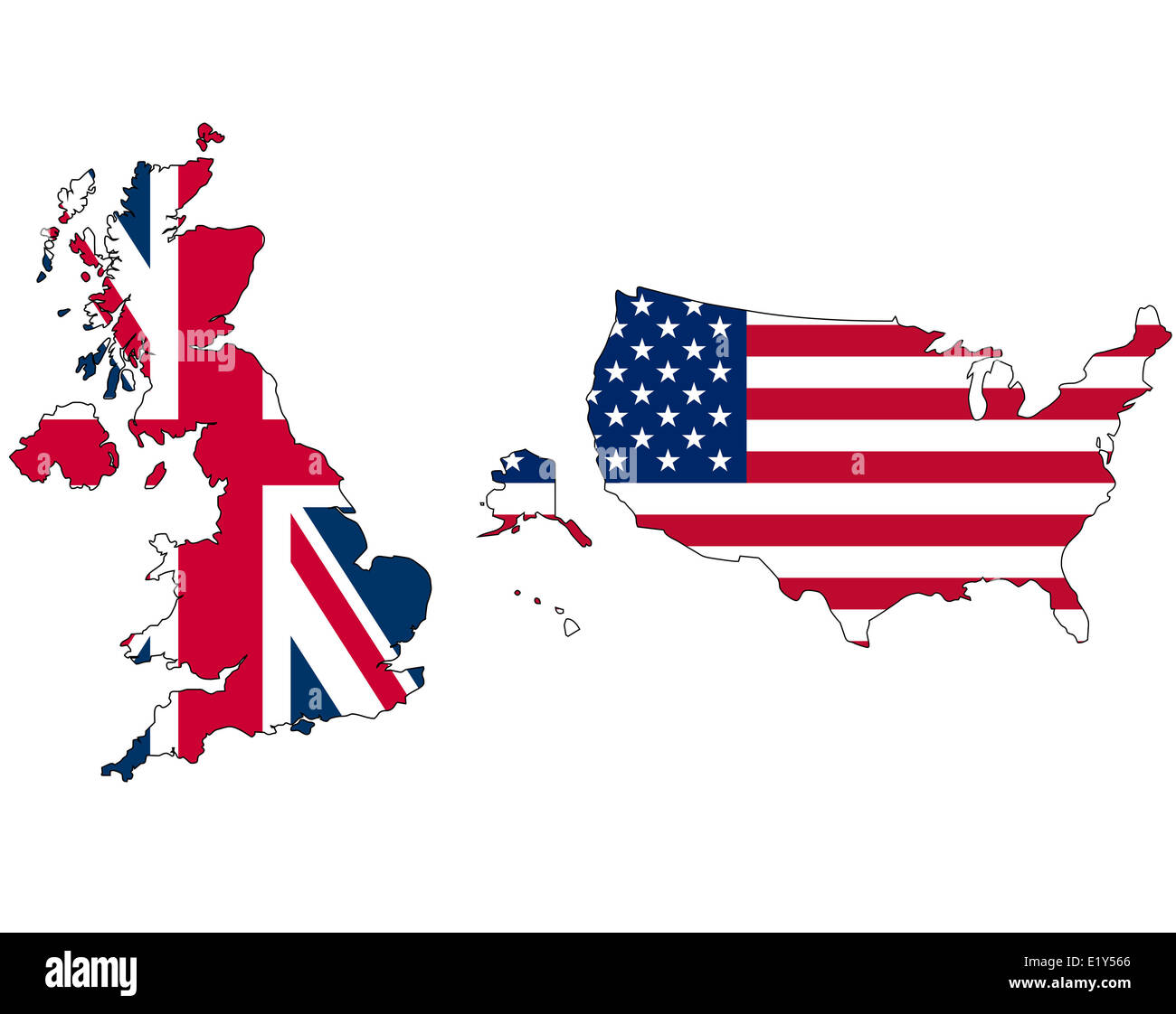 Usa uk map hi-res stock photography and images - Alamy
