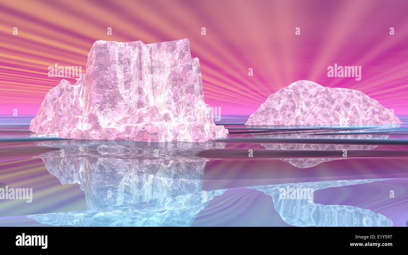 Pink iceberg hi-res stock photography and images - Alamy