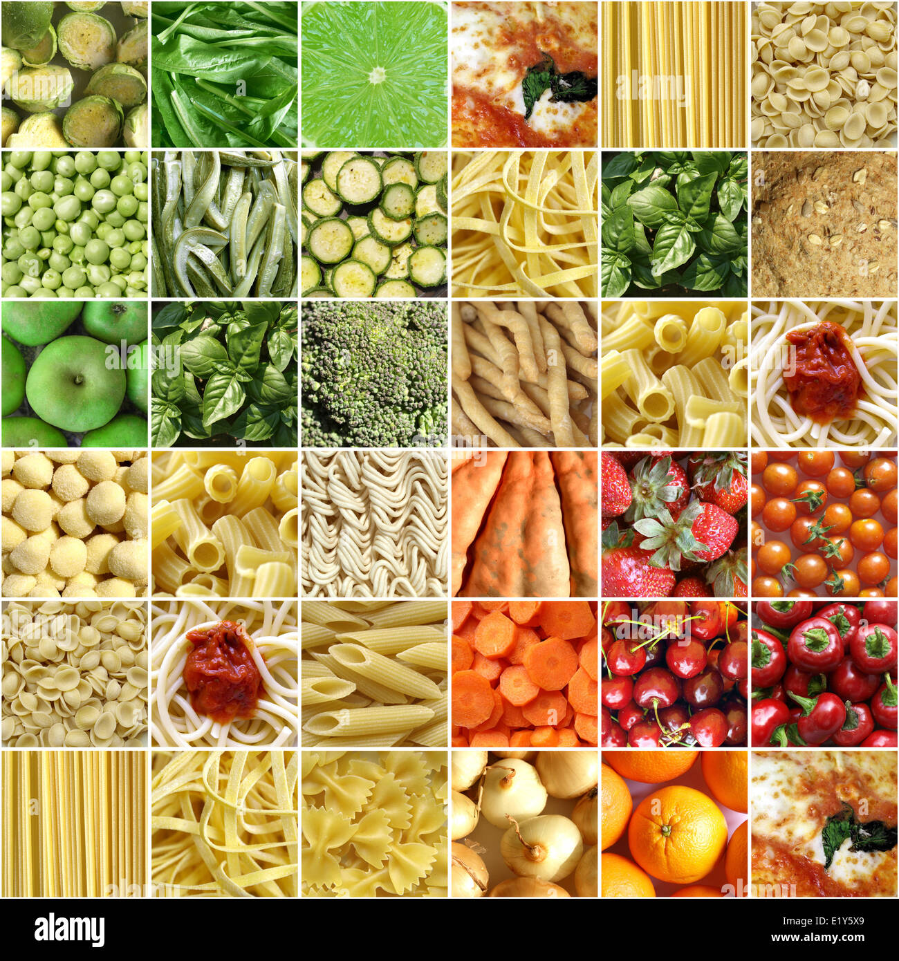 Collage ingredients for pizza hi-res stock photography and images - Alamy