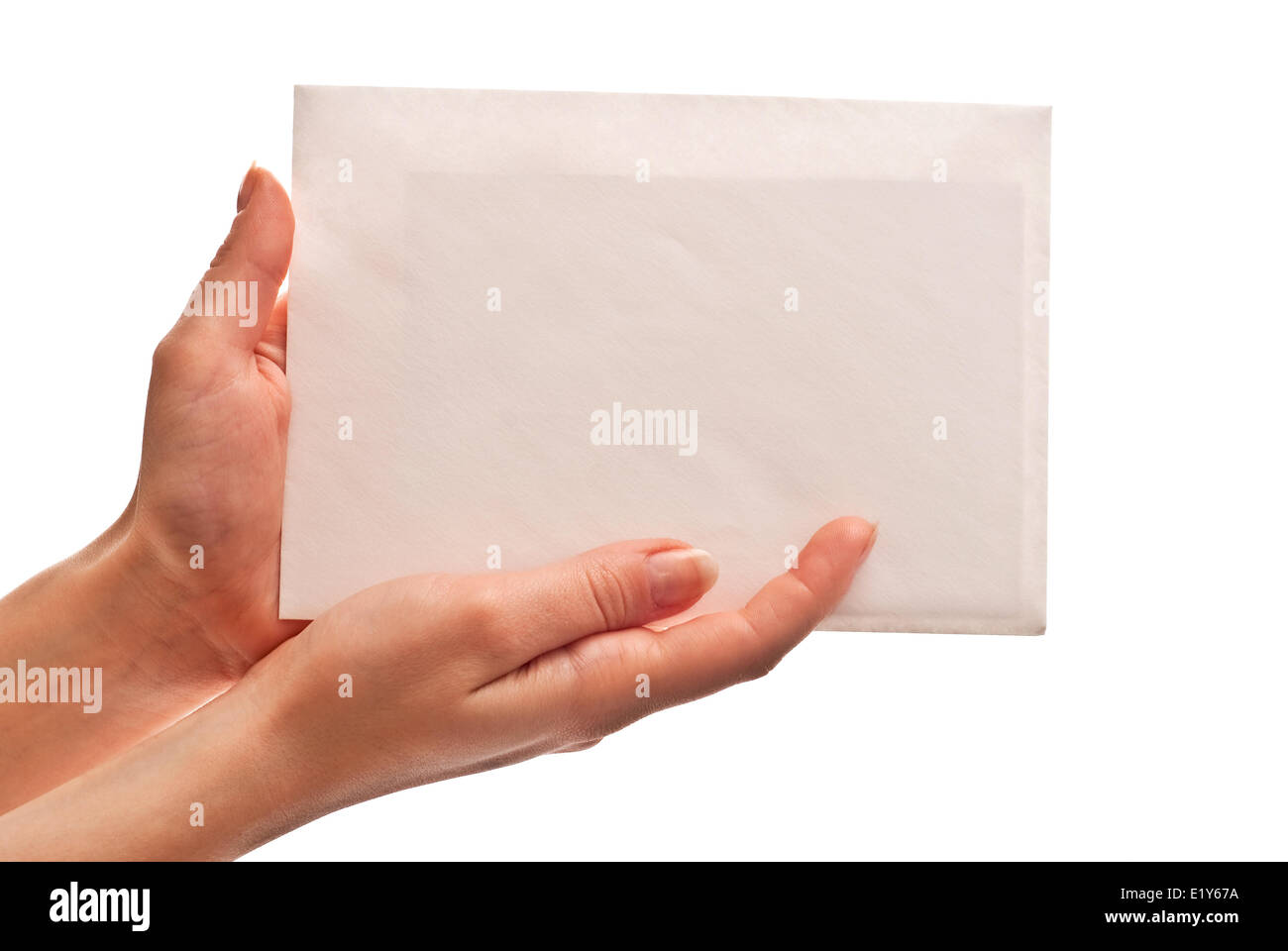 Holding out envelope hi-res stock photography and images - Alamy