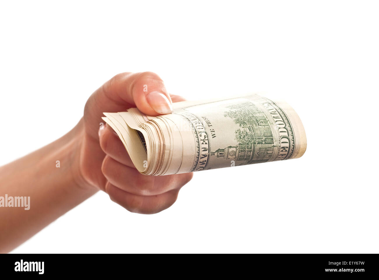 Money in hand Stock Photo - Alamy
