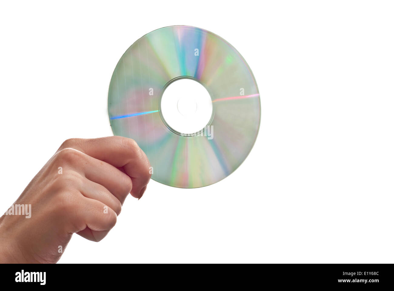 Cd in hand Stock Photo - Alamy