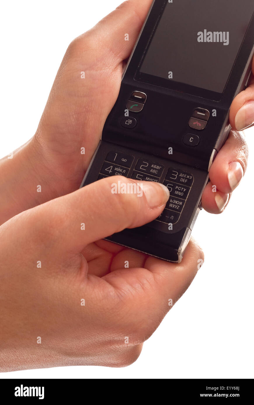 Push button mobile phone hi-res stock photography and images - Alamy