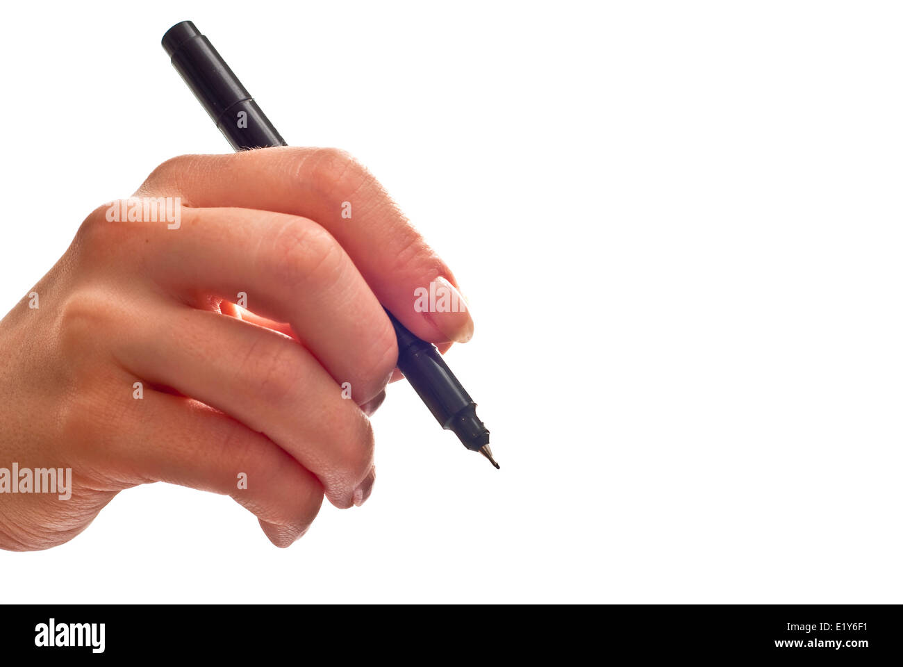 Pen in hand Stock Photo - Alamy