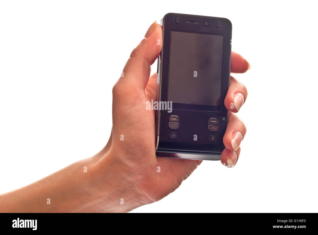 Hand with mobile phone Stock Photo - Alamy