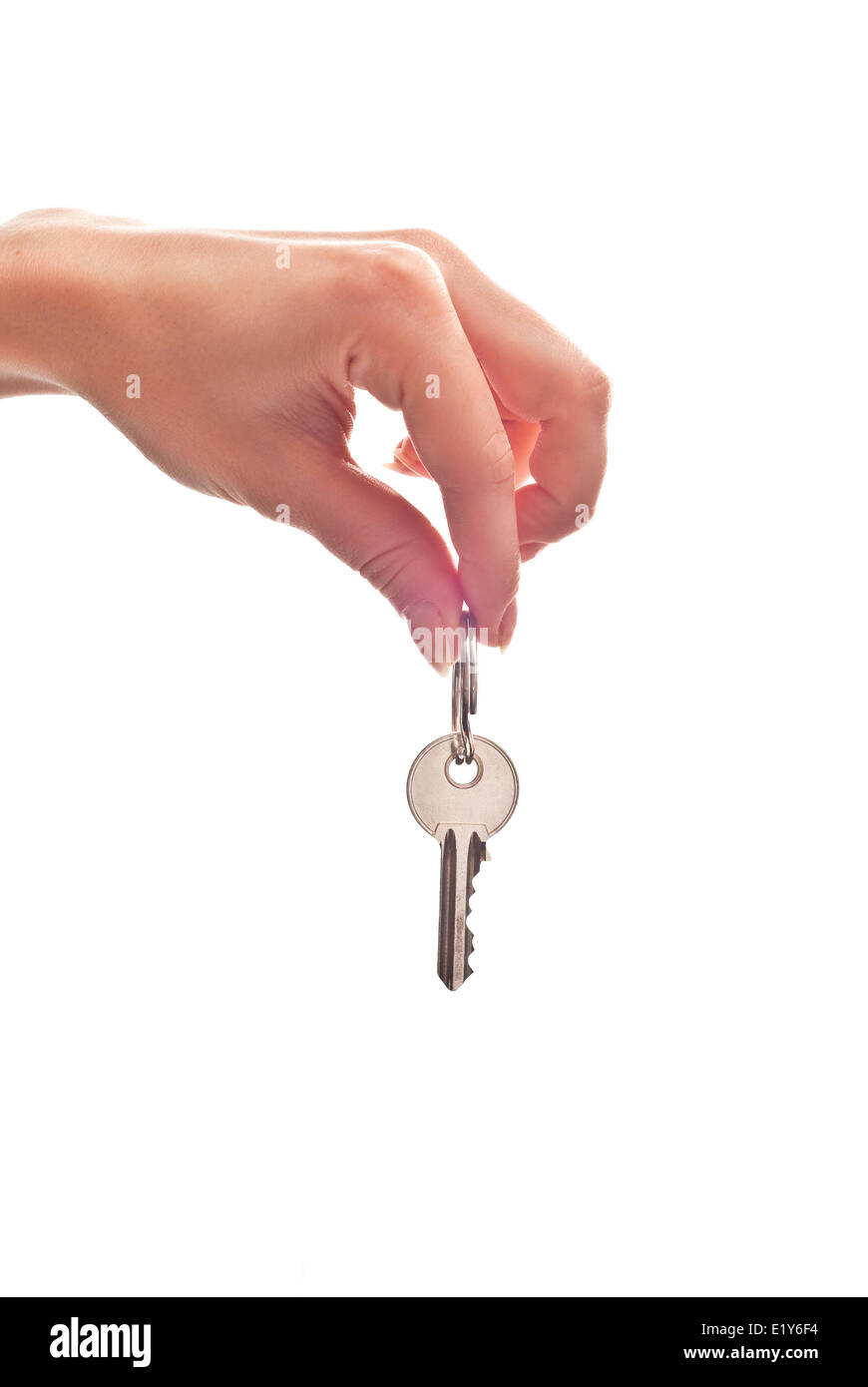 Key in woman's hand Stock Photo - Alamy