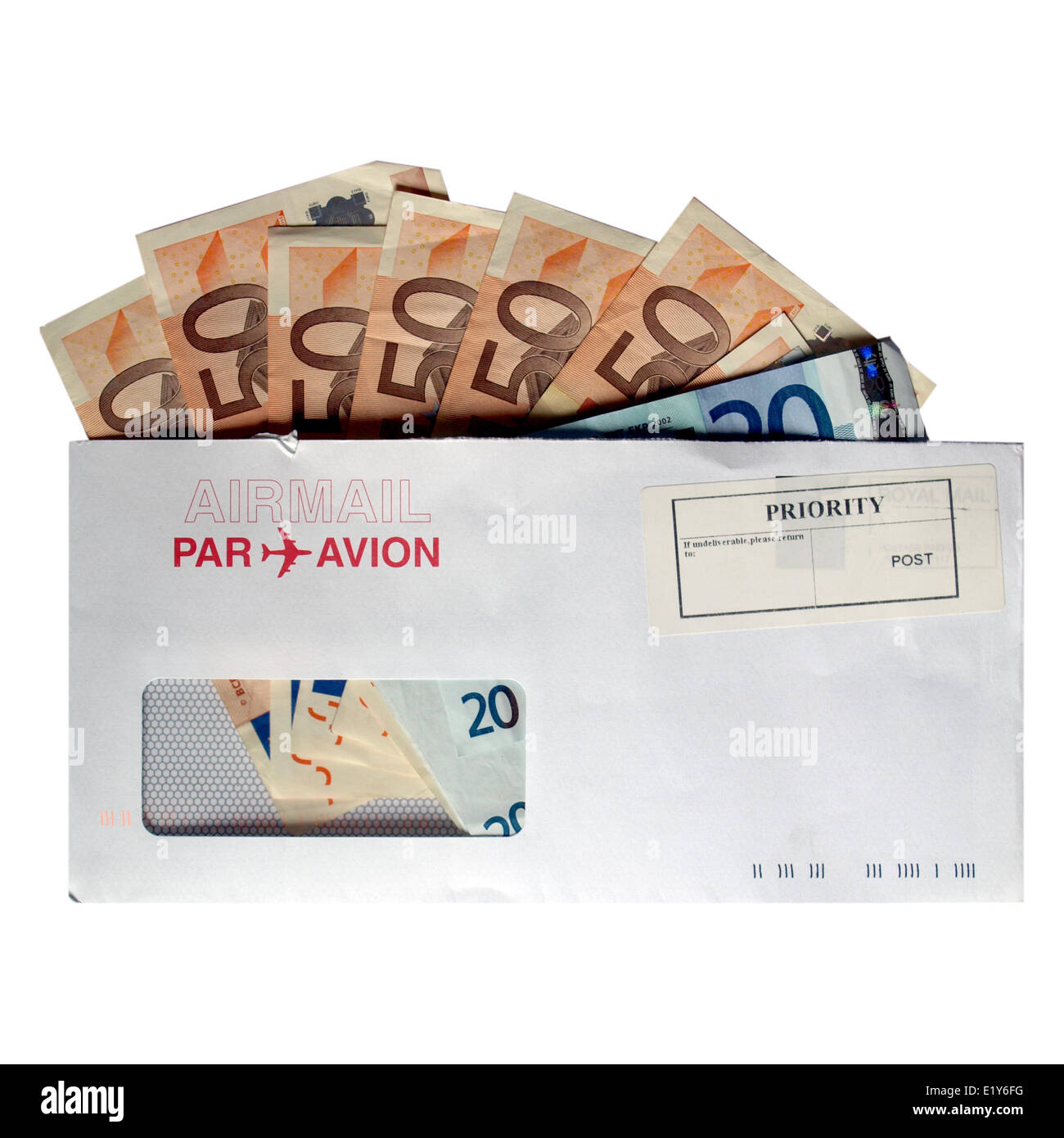 Money in envelope Stock Photo - Alamy