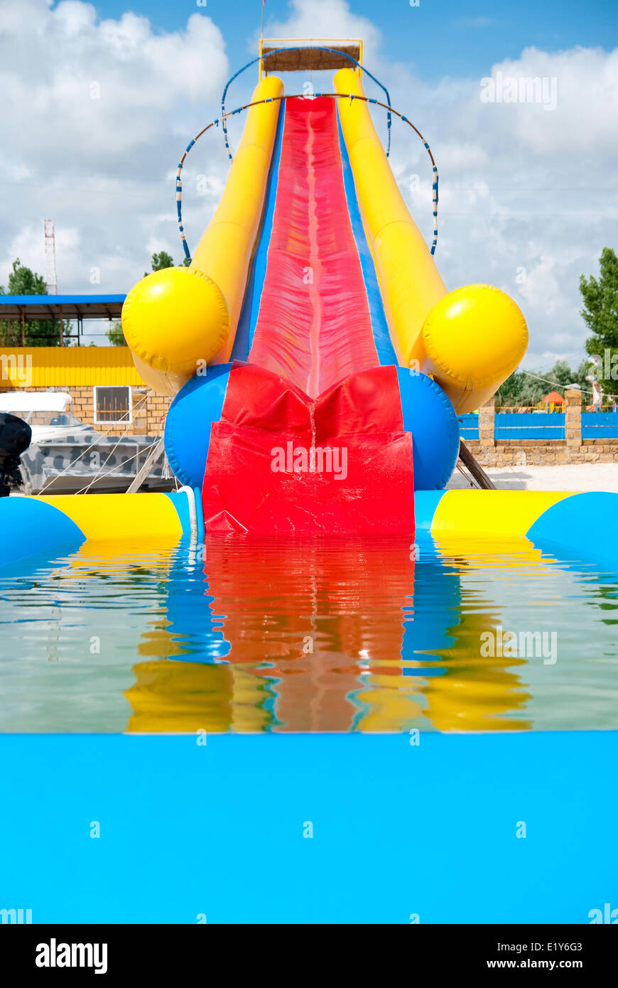 Swimming pool tube slide hi-res stock photography and images - Alamy