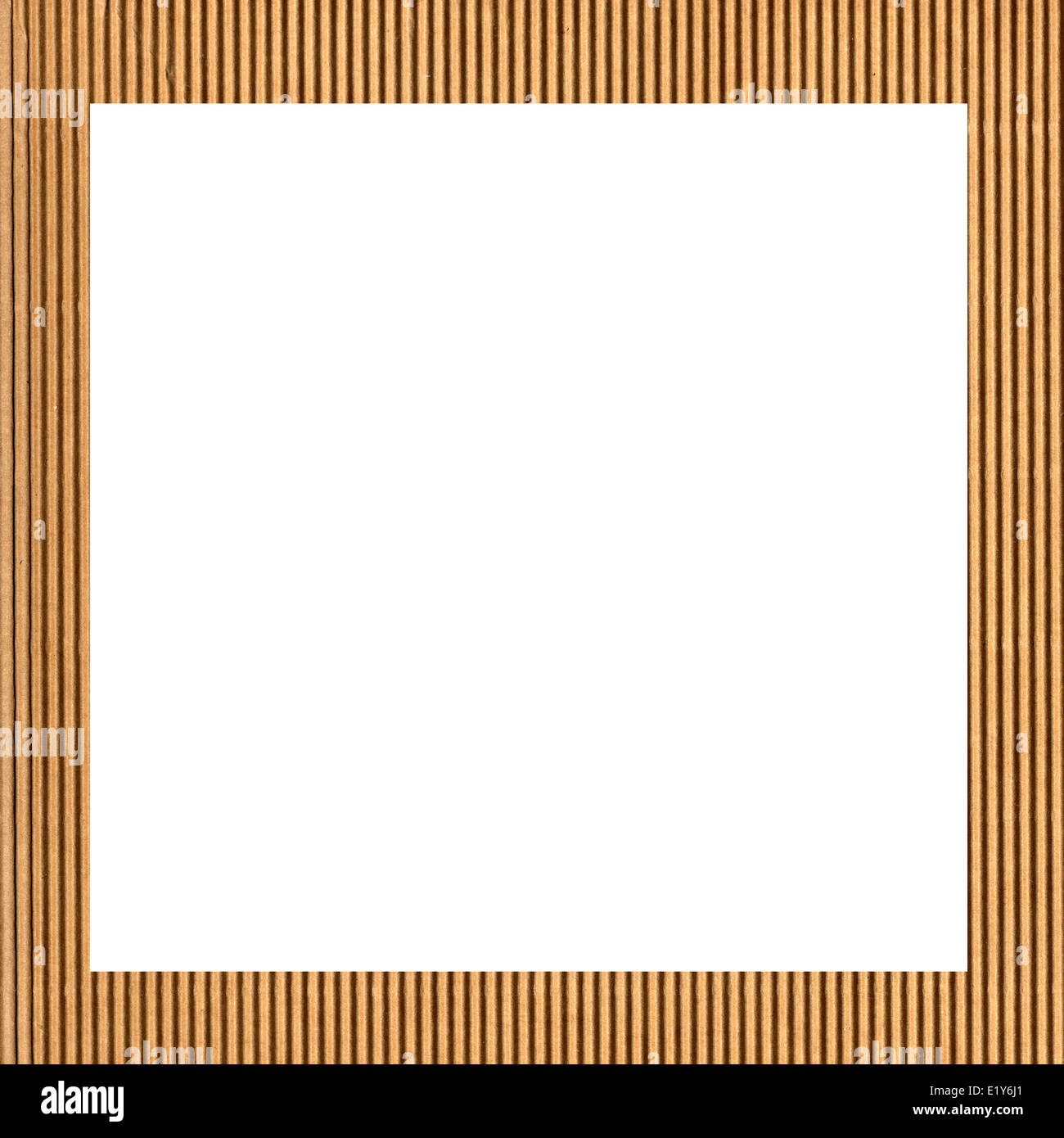 Corrugated cardboard frame Stock Photo - Alamy