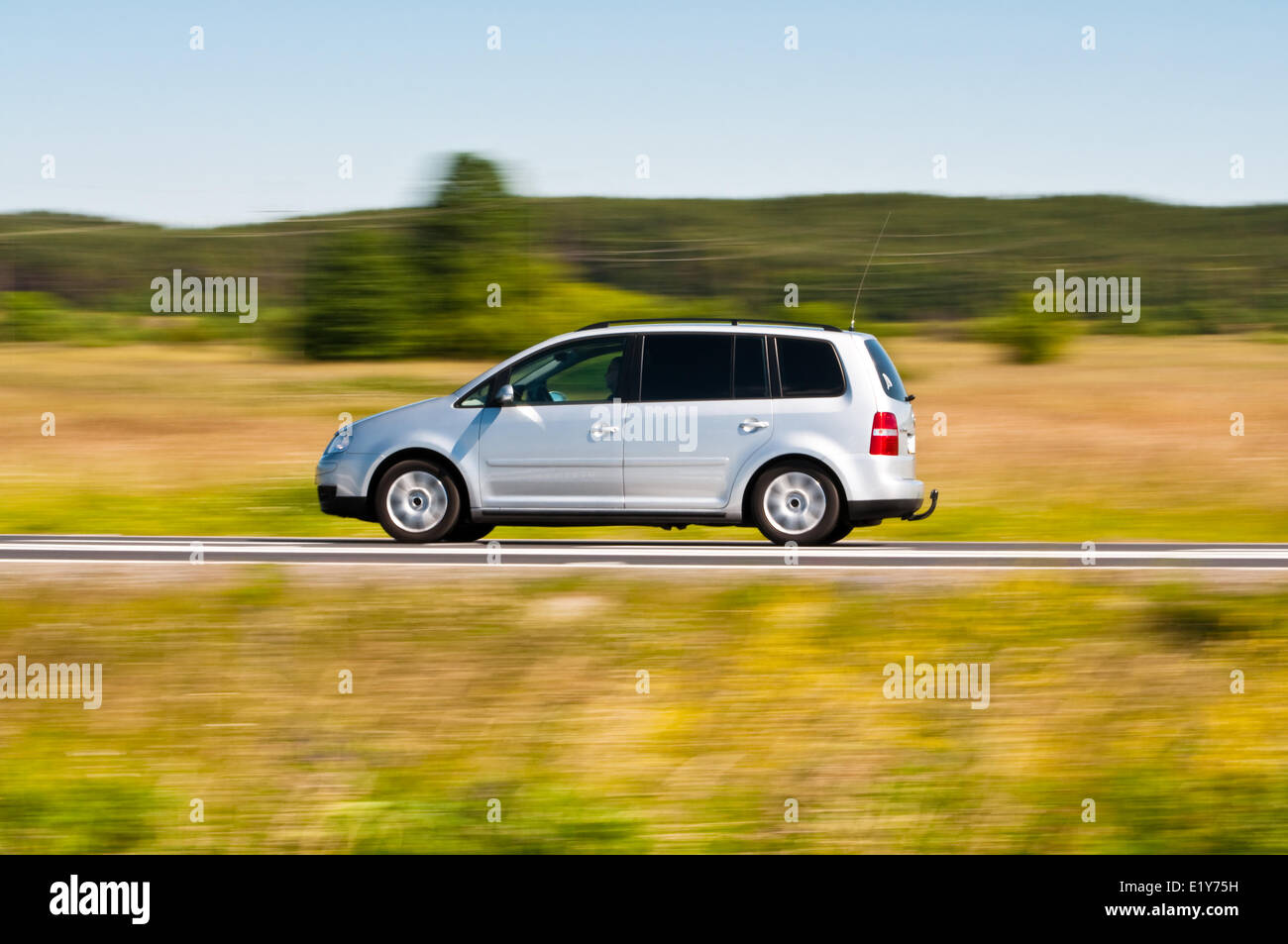 car rushing on the way Stock Photo - Alamy