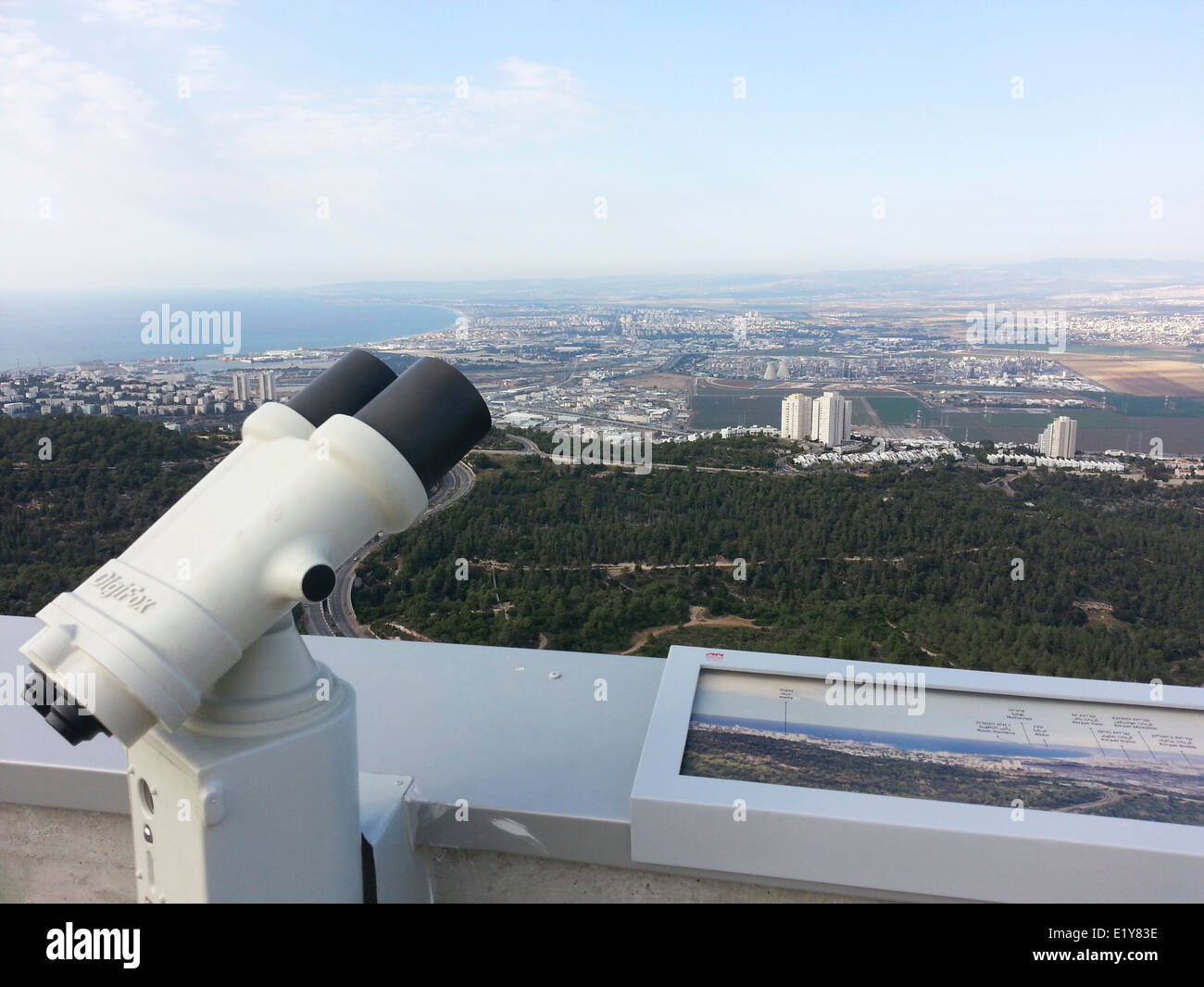 Israel, Haifa, an observation point on top of the Haifa university ...