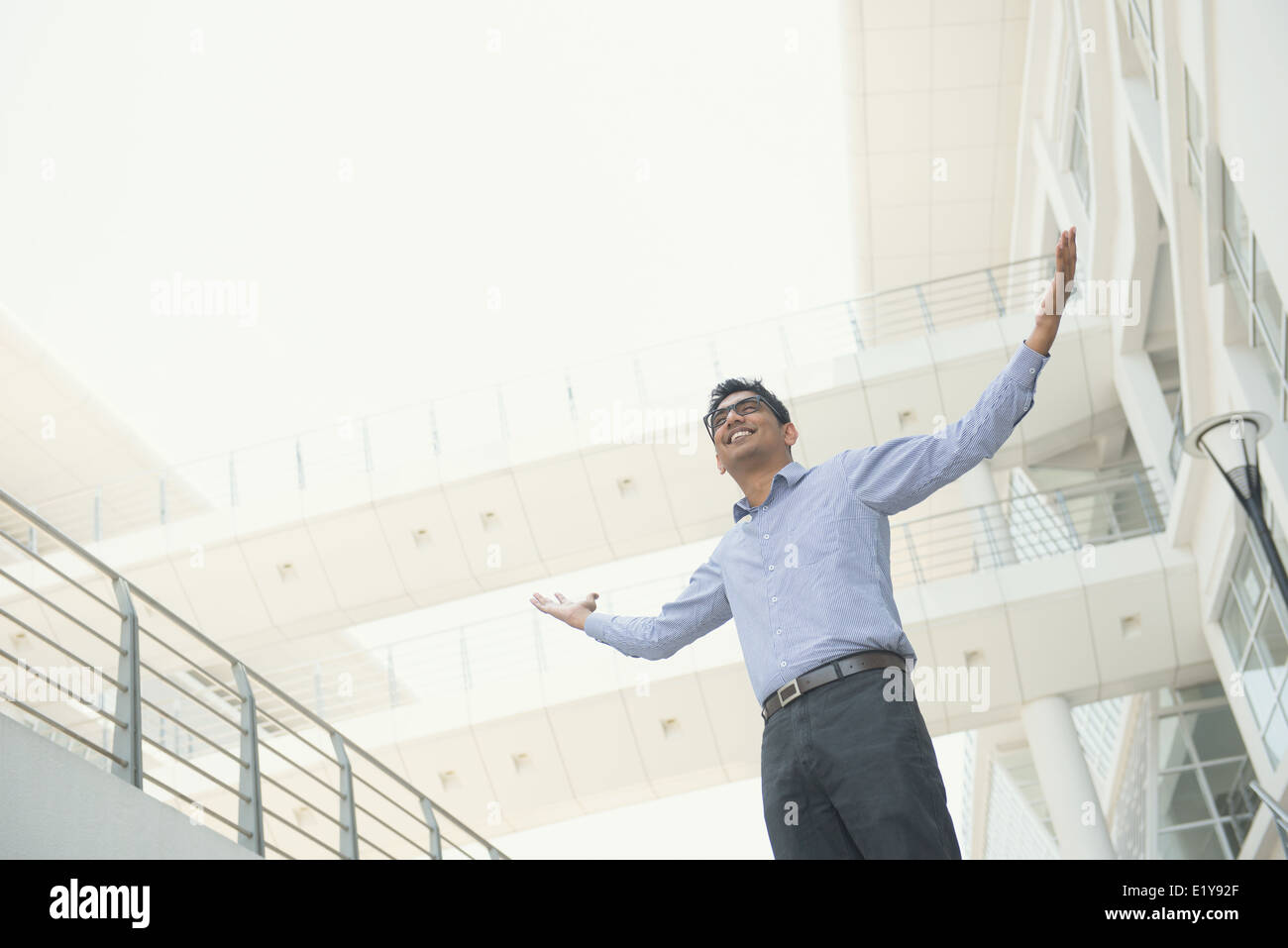 Young successful business man expressing Stock Photo - Alamy