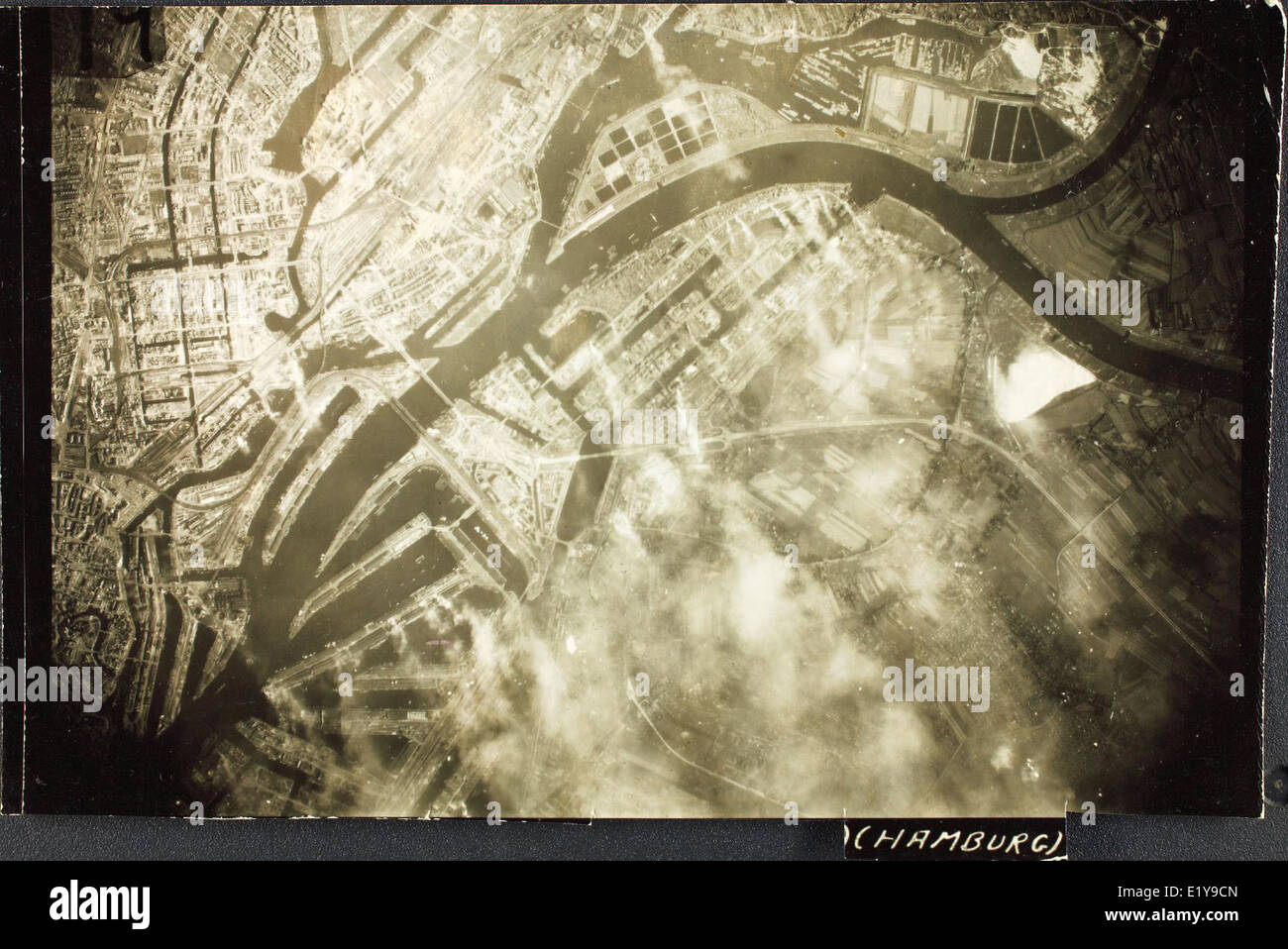 This aerial reconnaissance photo, taken between 1941 and 1945, shows ...