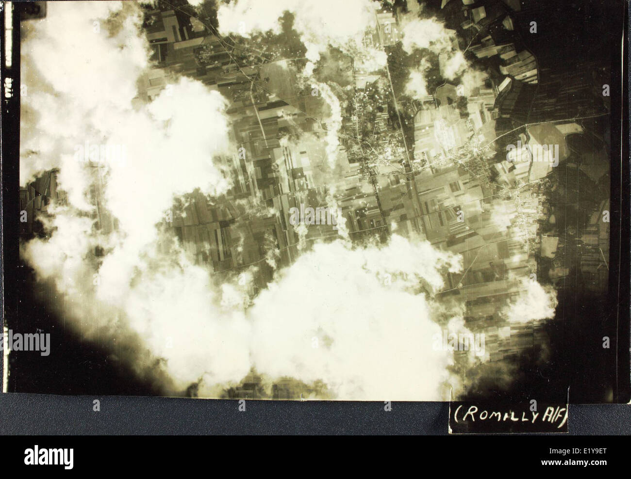 This aerial reconnaissance photo, taken between 1941 and 1945, captures ...
