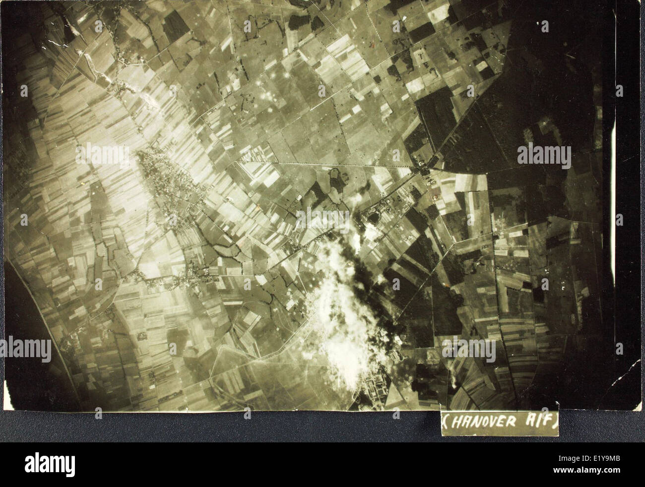 This aerial reconnaissance photo, taken between 1941 and 1945 during ...