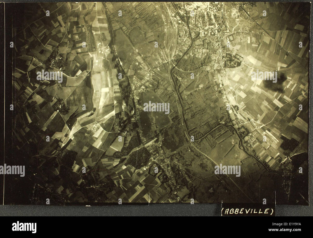 This aerial reconnaissance photo from World War II captures key ...
