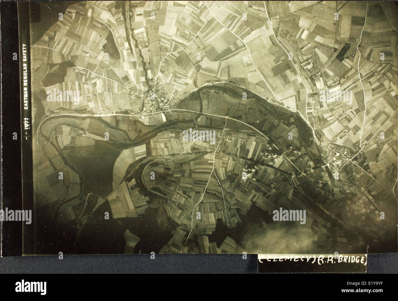 This aerial reconnaissance photo from 1941-1945 captures Clemecy ...