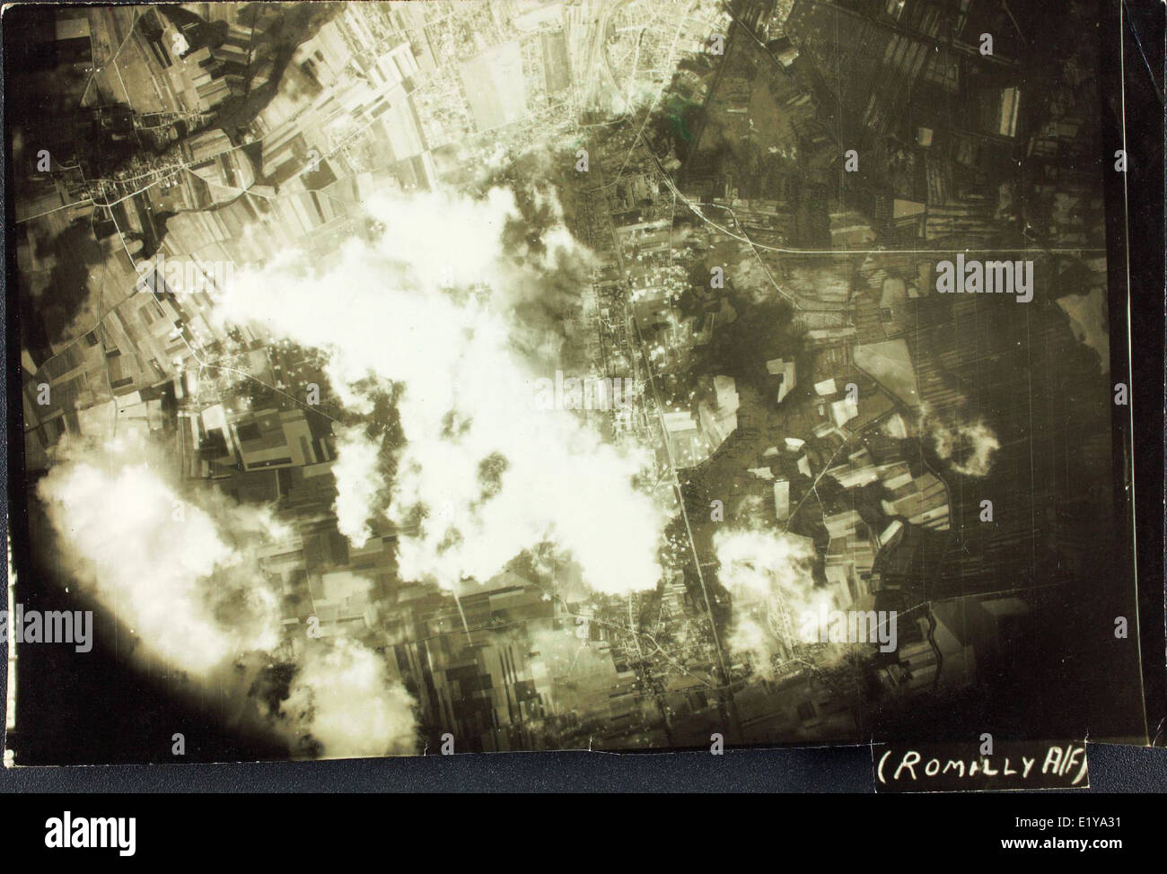 This aerial reconnaissance photo from 1941-1945 captures vital imagery ...