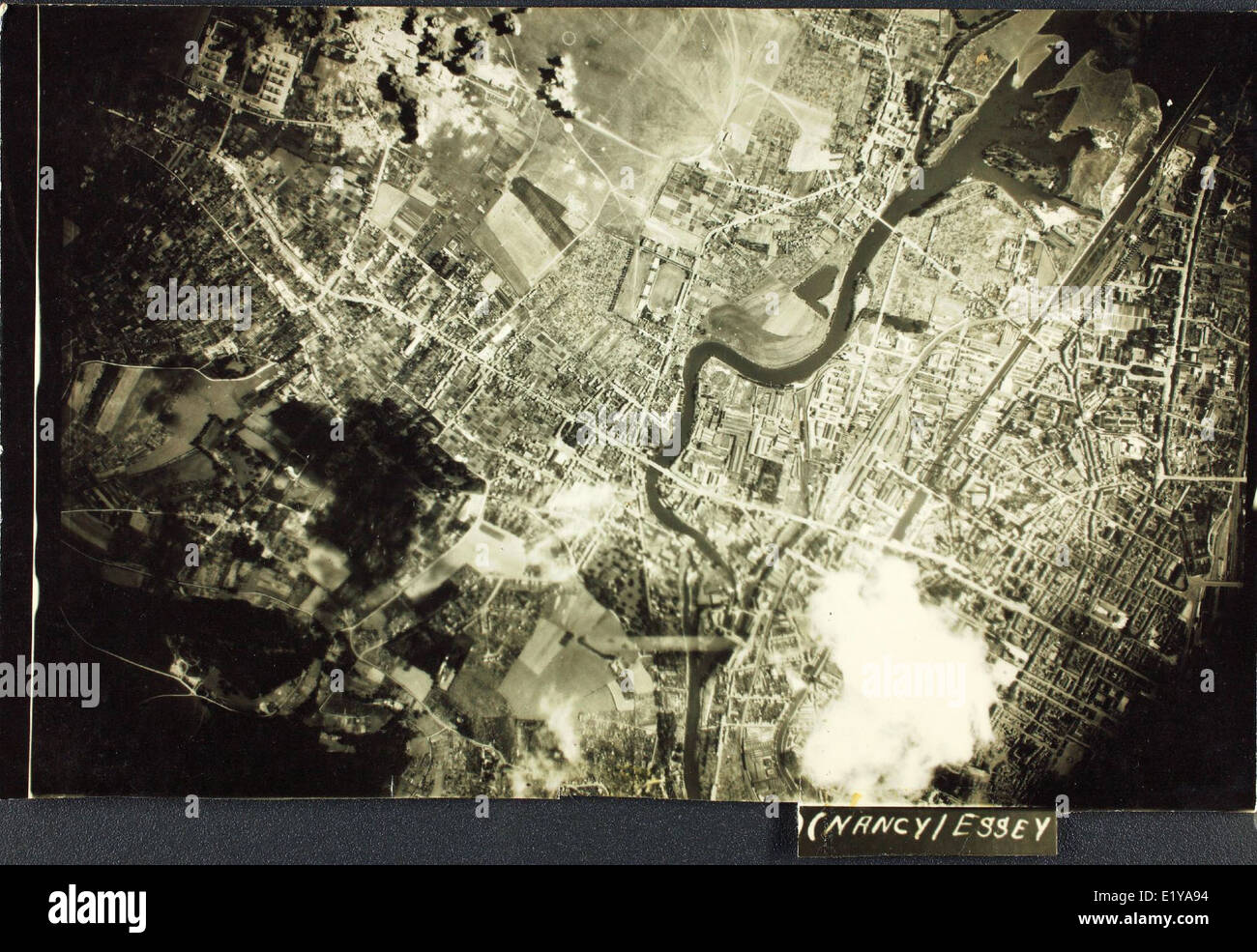 This aerial reconnaissance photo, taken during World War II, showcases ...