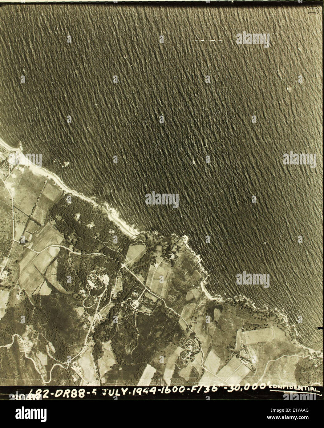 This reconnaissance aerial photo shows St. Raphael, France, during the ...