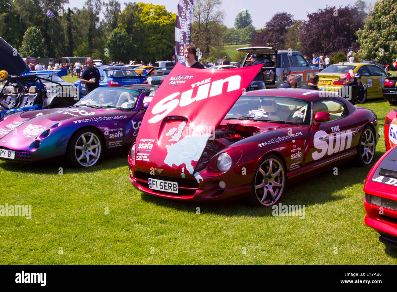Super-car Siege at Leeds Castle Stock Photo - Alamy