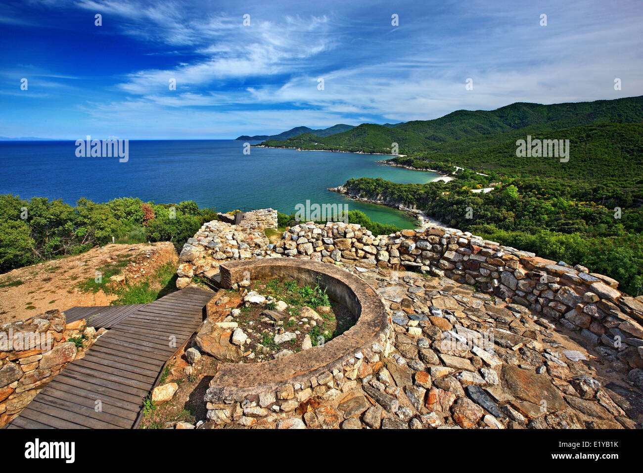 At the archaeological site of Ancient Stageira, birthplace of great ...