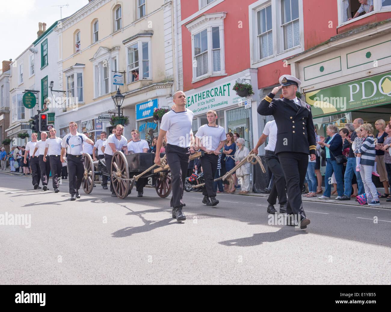 The Annual Frredom of Helston parade, where personnel under the command ...
