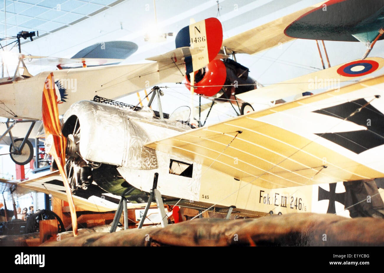 The Fokker Eindecker E-III was a German monoplane fighter aircraft used ...