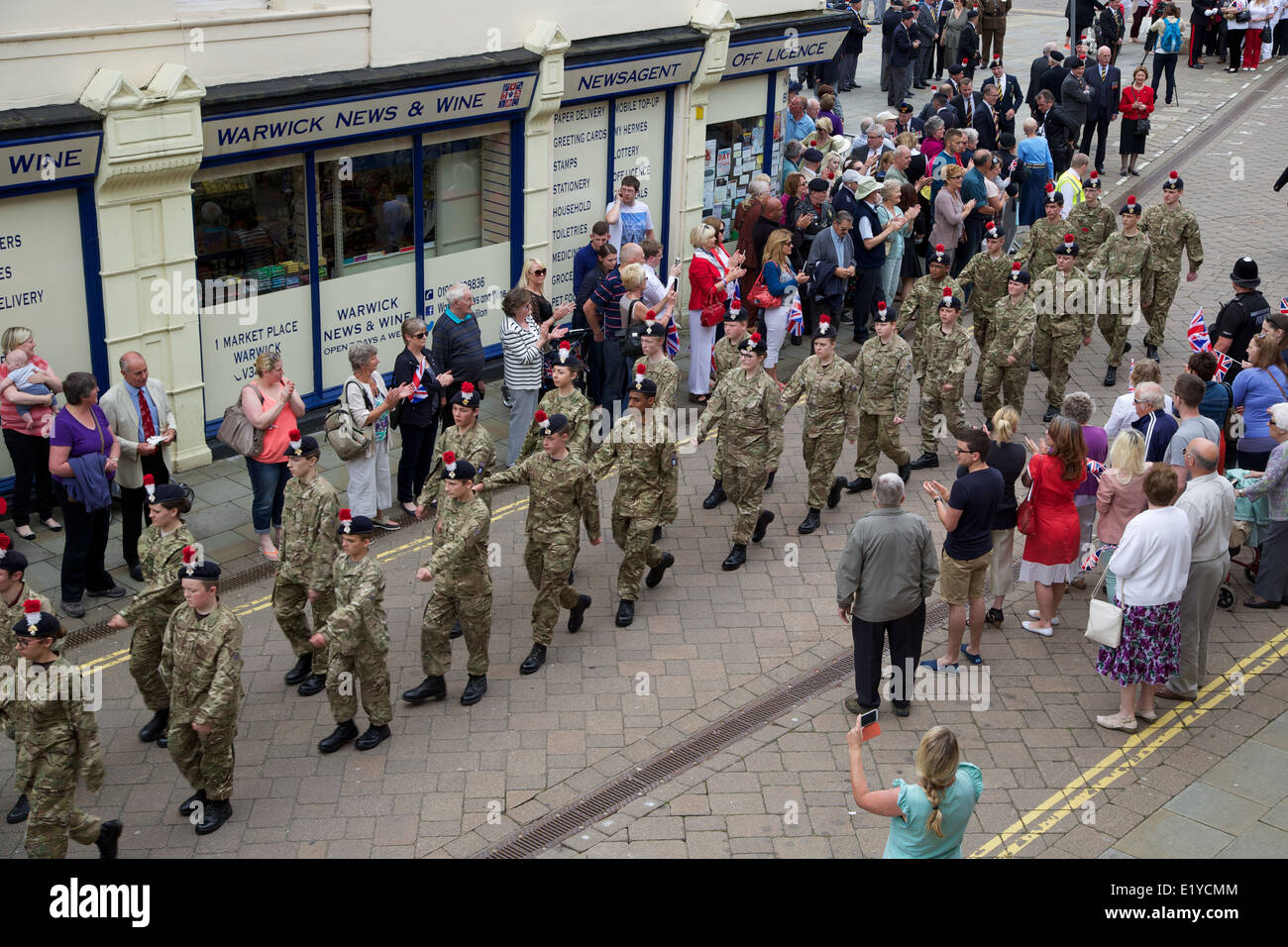 Military parade of army cadets in warwick Stock Photo - Alamy