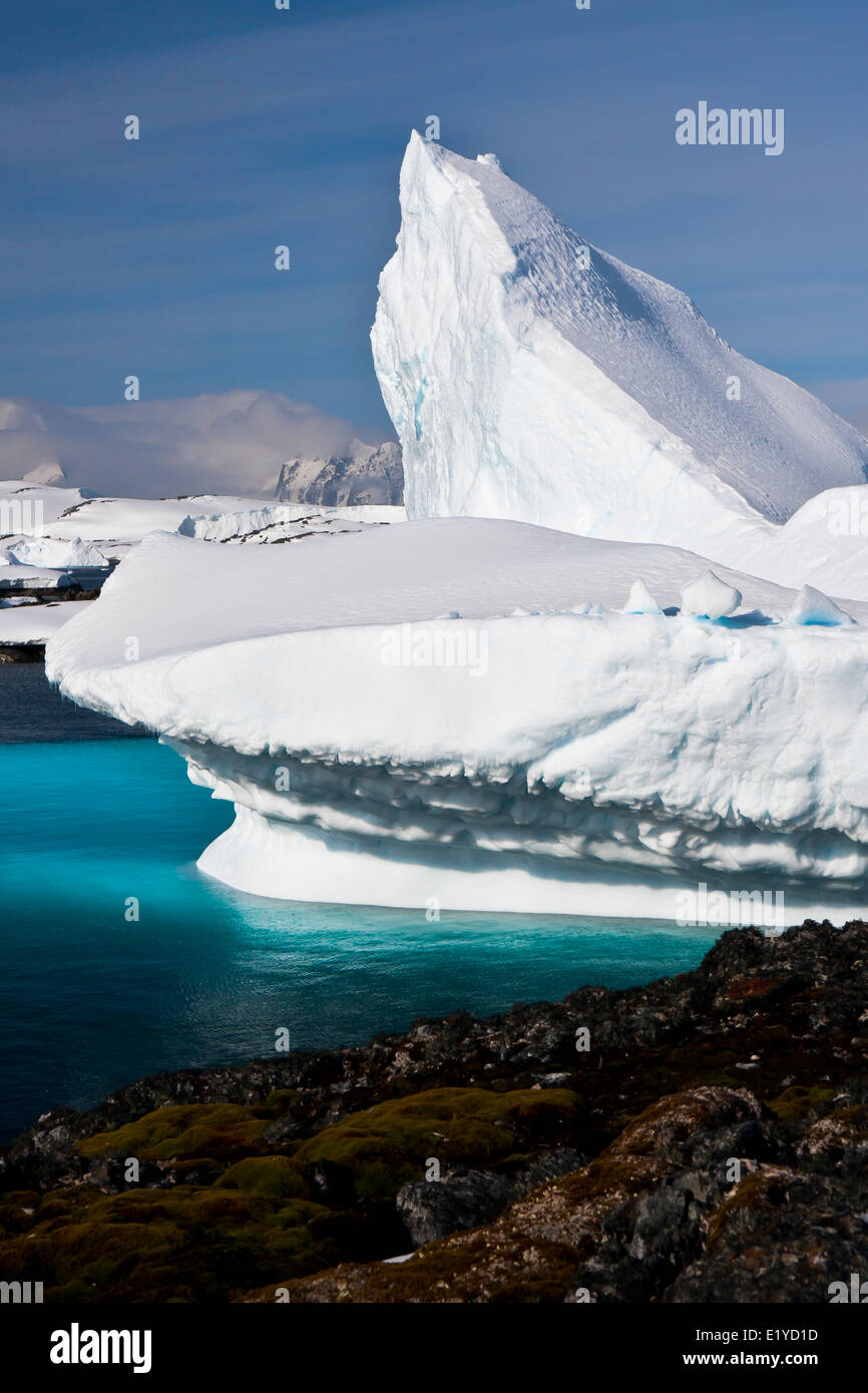Antarctic iceberg in the snow Stock Photo - Alamy