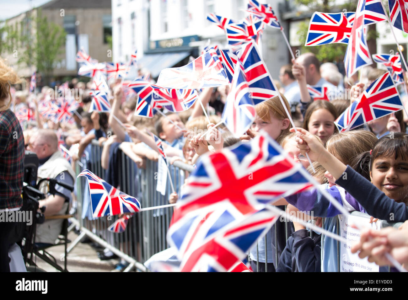Waving scottish flag hi-res stock photography and images - Alamy
