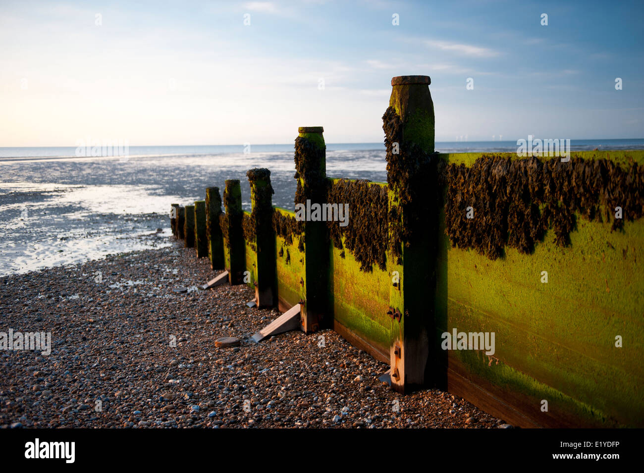 Whitstable, pier, huts, beach, sea, jetty, seaside, coast England ...