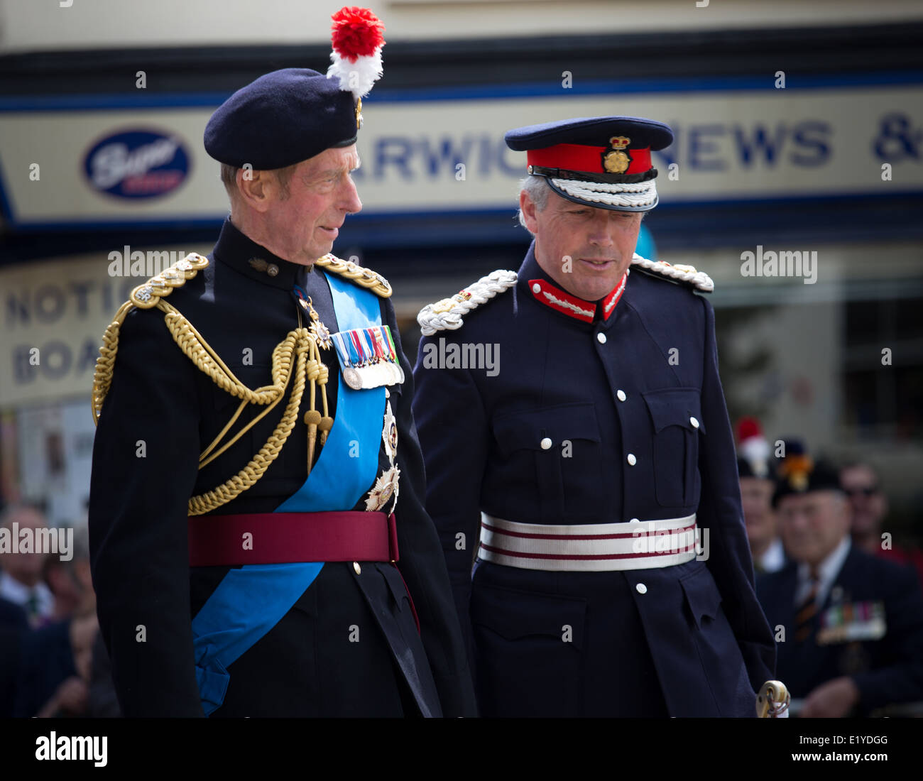 HRH Duke of Kent on a visit to Warwick to honour the Warwickshire ...