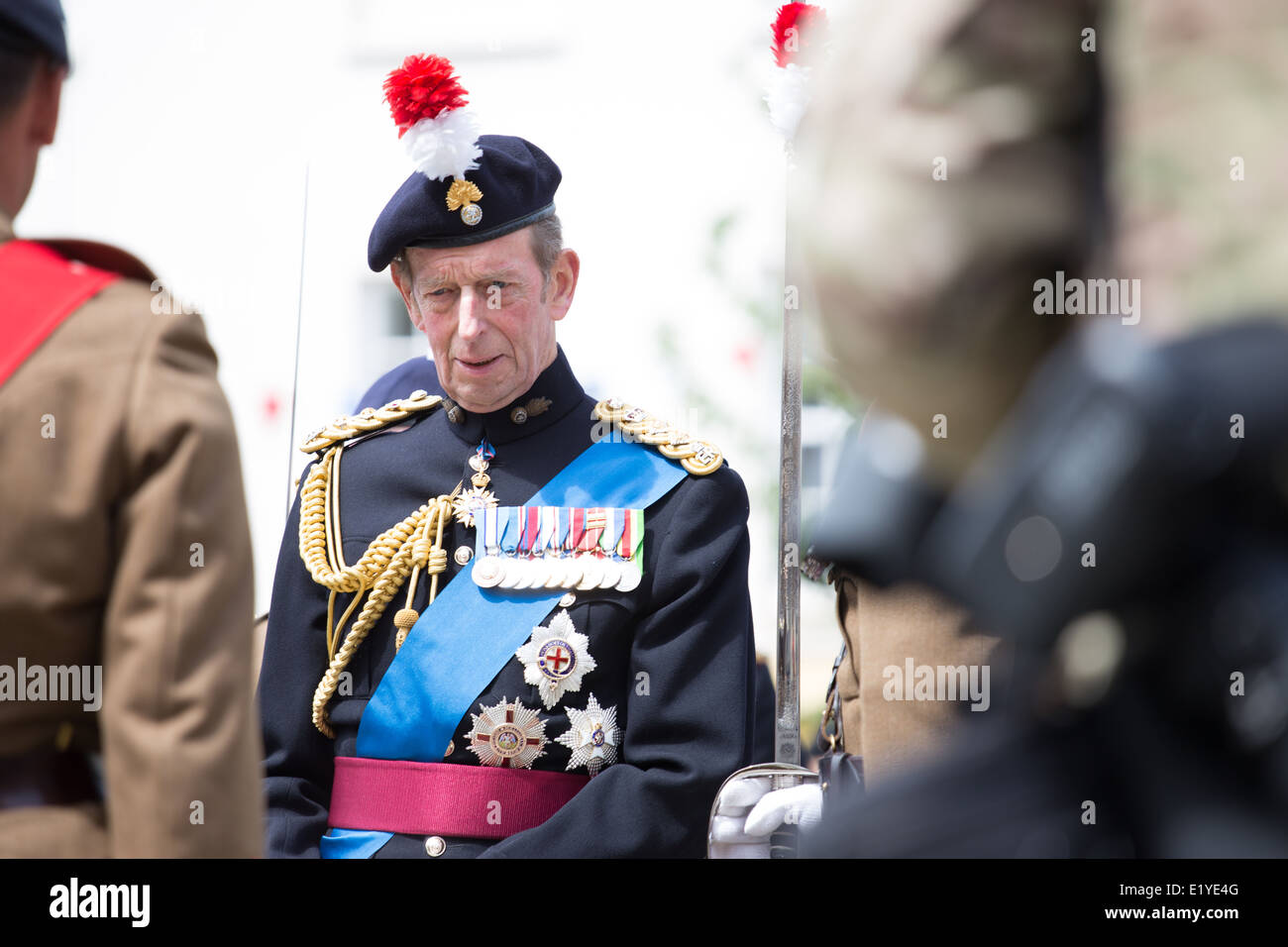HRH Duke of Kent on a visit to Warwick to honour the Warwickshire ...